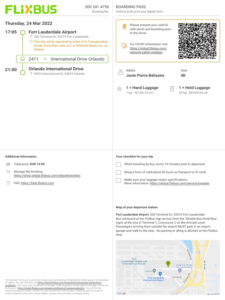 FLIX Ticket 3002414756 | PDF | Bus | Service Industries