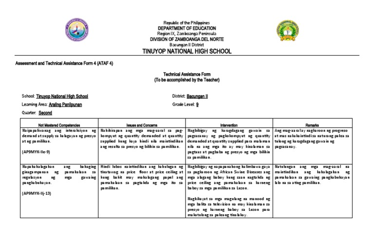 Arpan 9 2ND Quarter (Ataf 4) | PDF