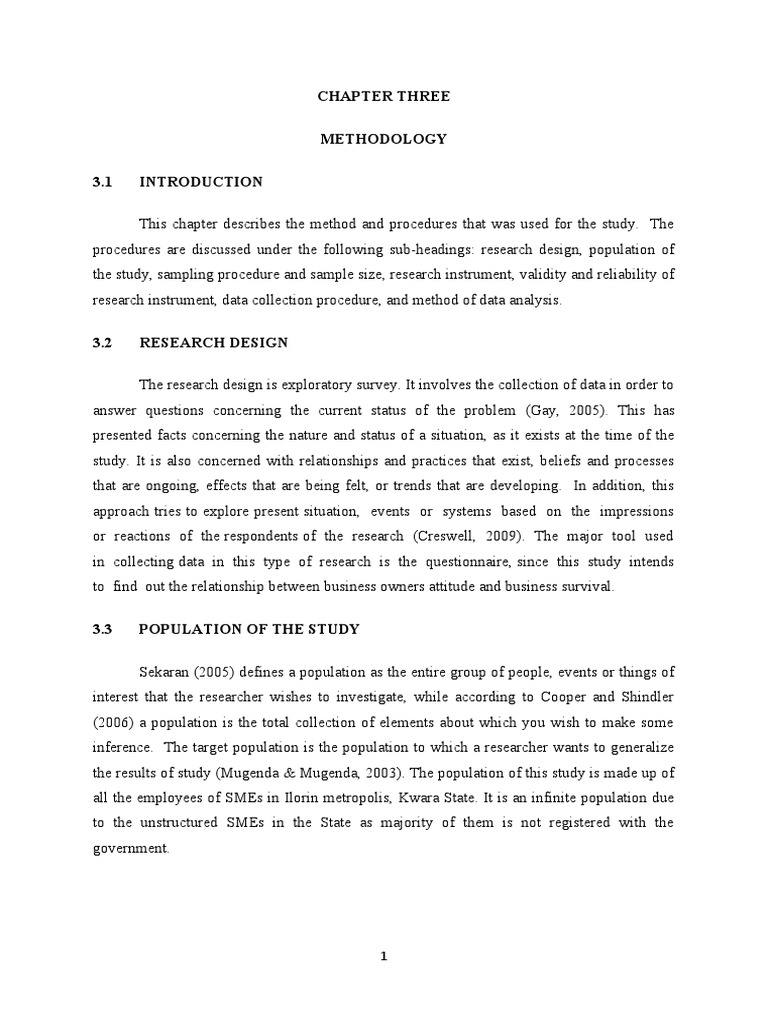 Chapter 3 Pdf Validity Statistics Survey Methodology 3066