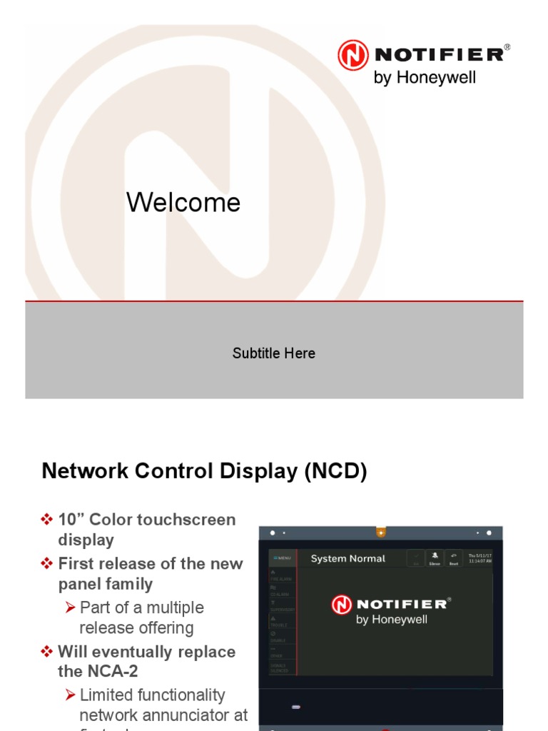 Notifier NCD Installation Guide | PDF