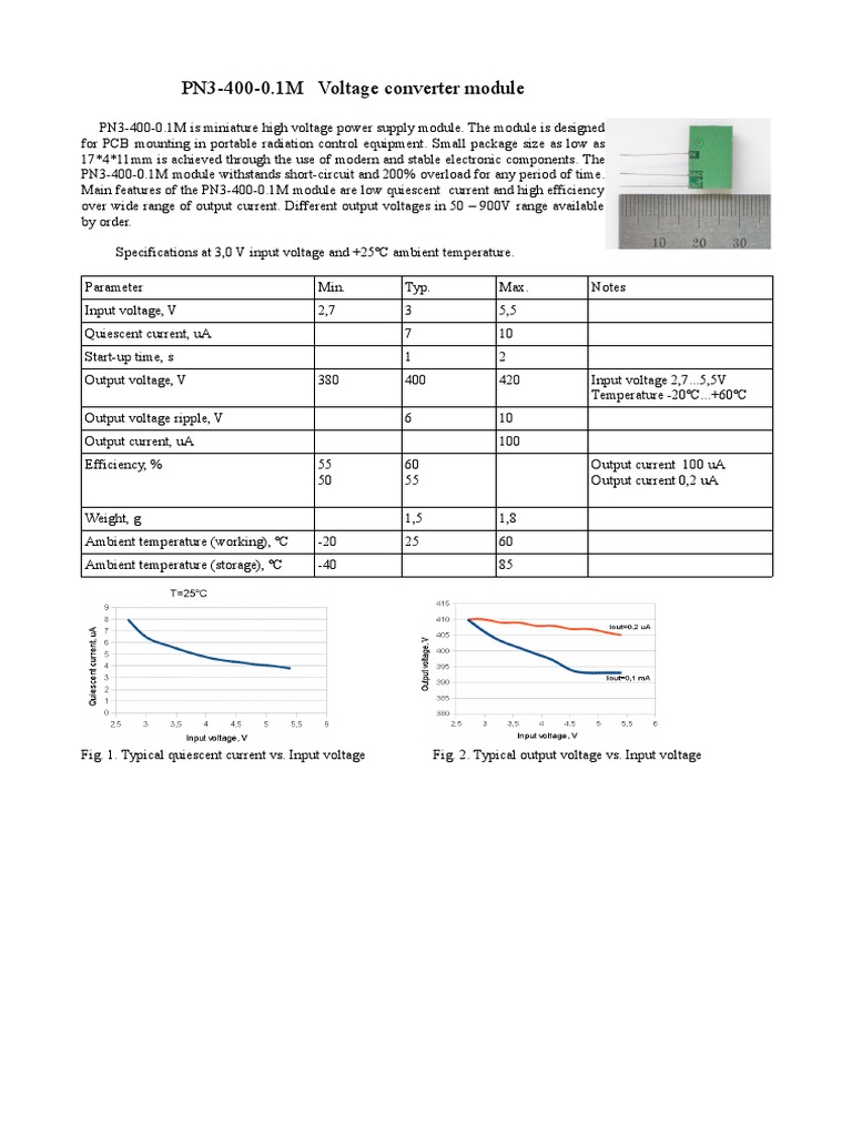 PN3-400-0.1M Voltage Converter Module | PDF