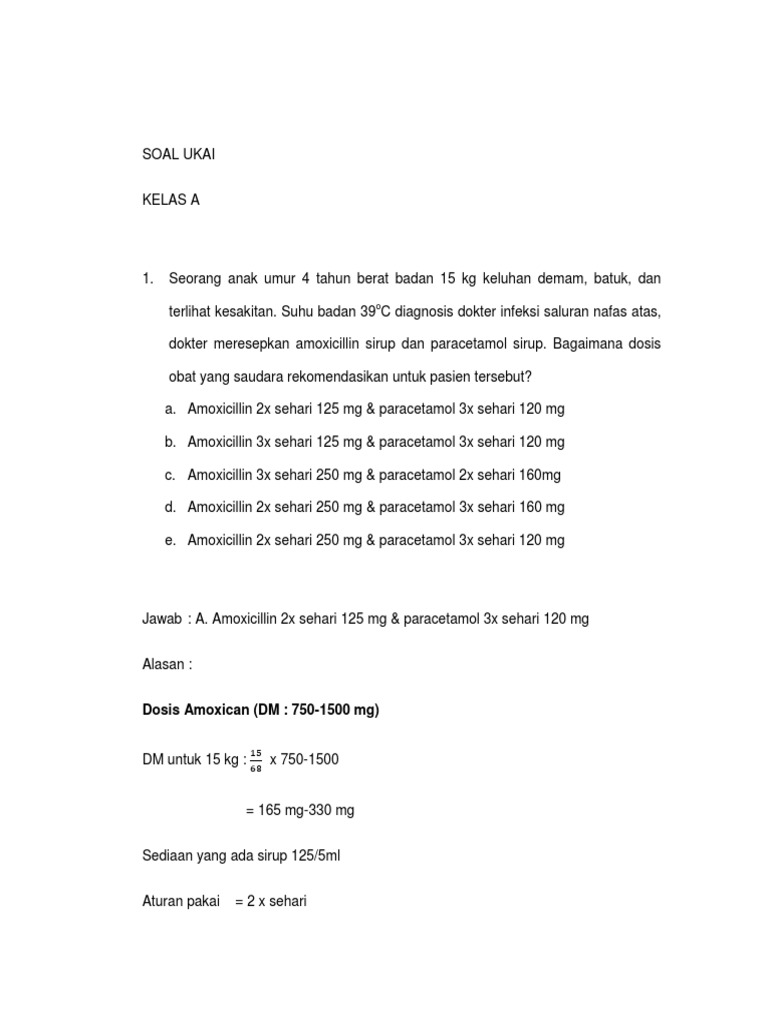 SOAL UKAI Kelas A | PDF