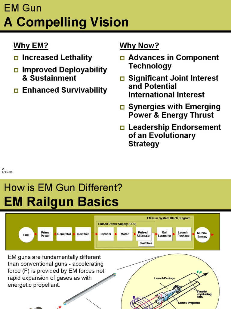 EM Gun Technology Overview and Benefits | PDF | Military Technology ...