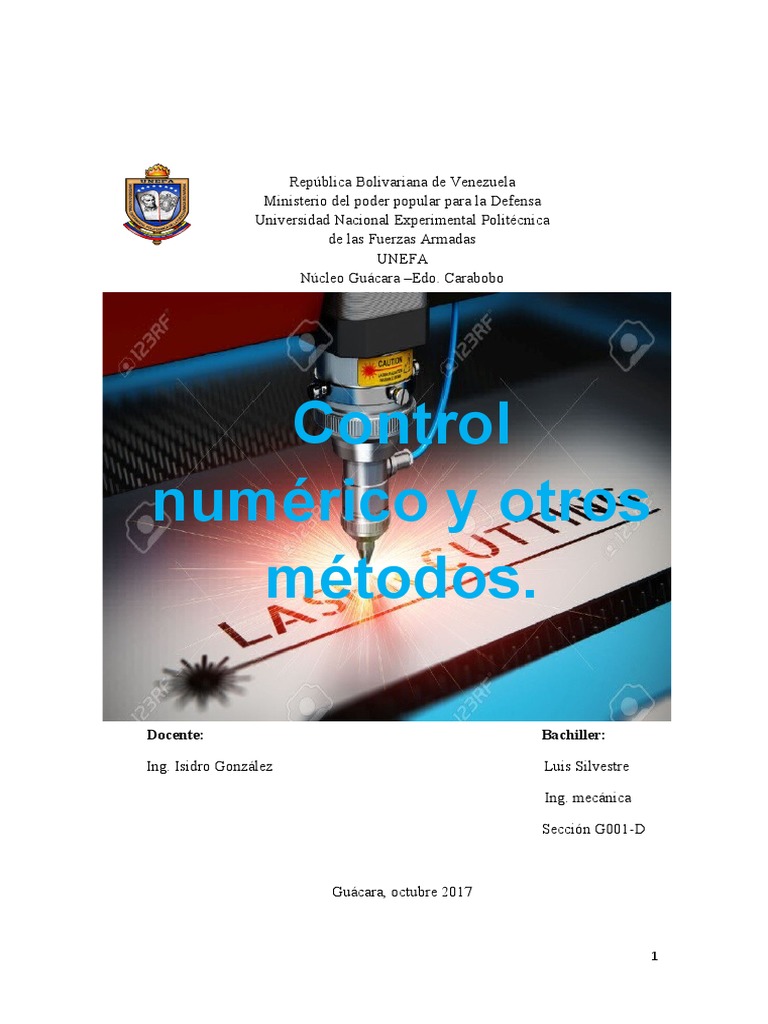 Trabajo 4 | PDF | Control numerico | Mecanizado