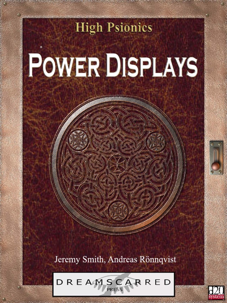 d20 DreamScarred Press High Psionics - Power Displays | PDF | D20 ...