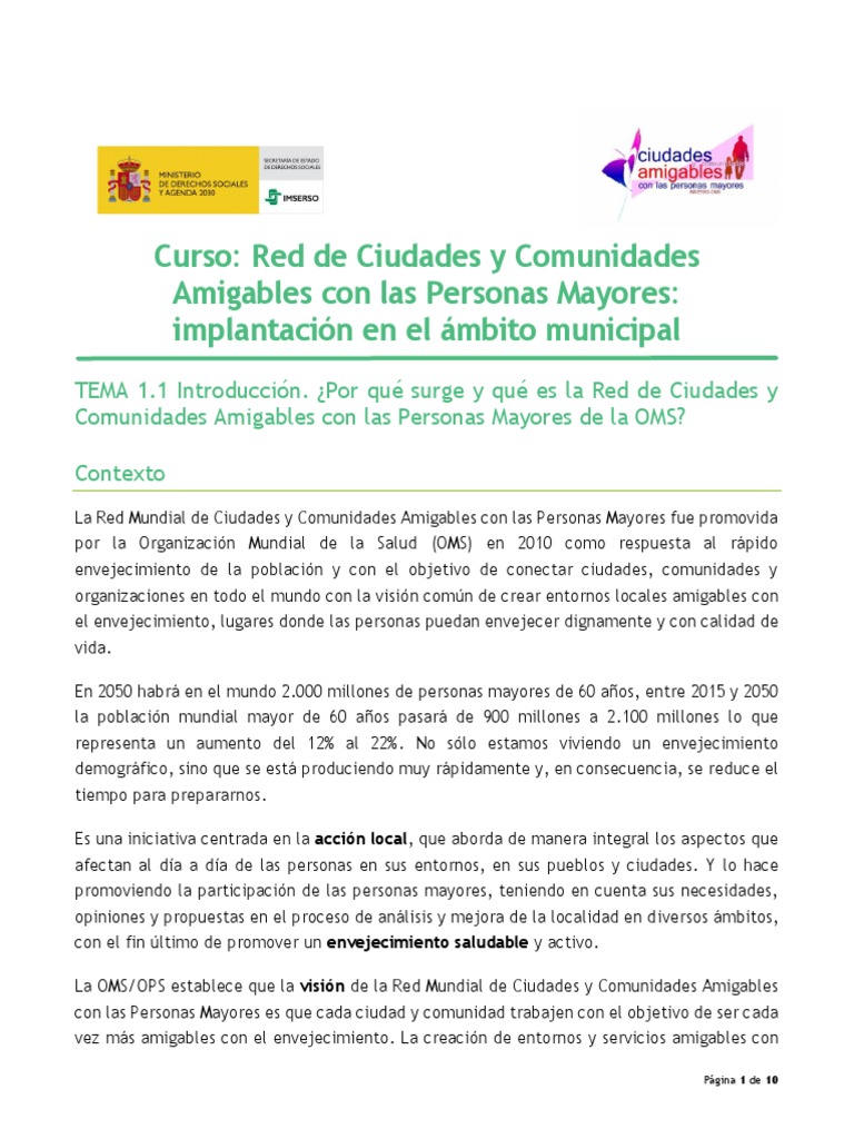 TEMA 1.1 Por Que Surge y Que Es La Red de CyC Amigables | PDF ...