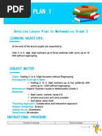 Detailed Lesson Plan in Mathematics 3 | PDF | Multiplication | Teaching ...