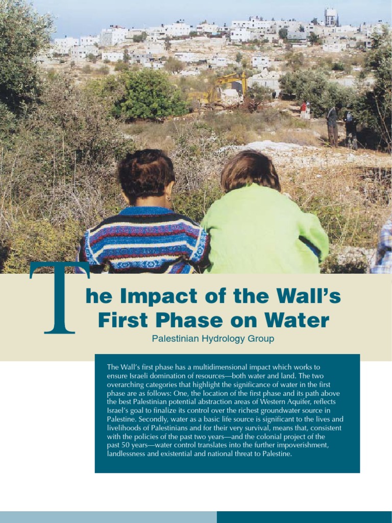 Impact On Water | PDF | Water Resources | West Bank