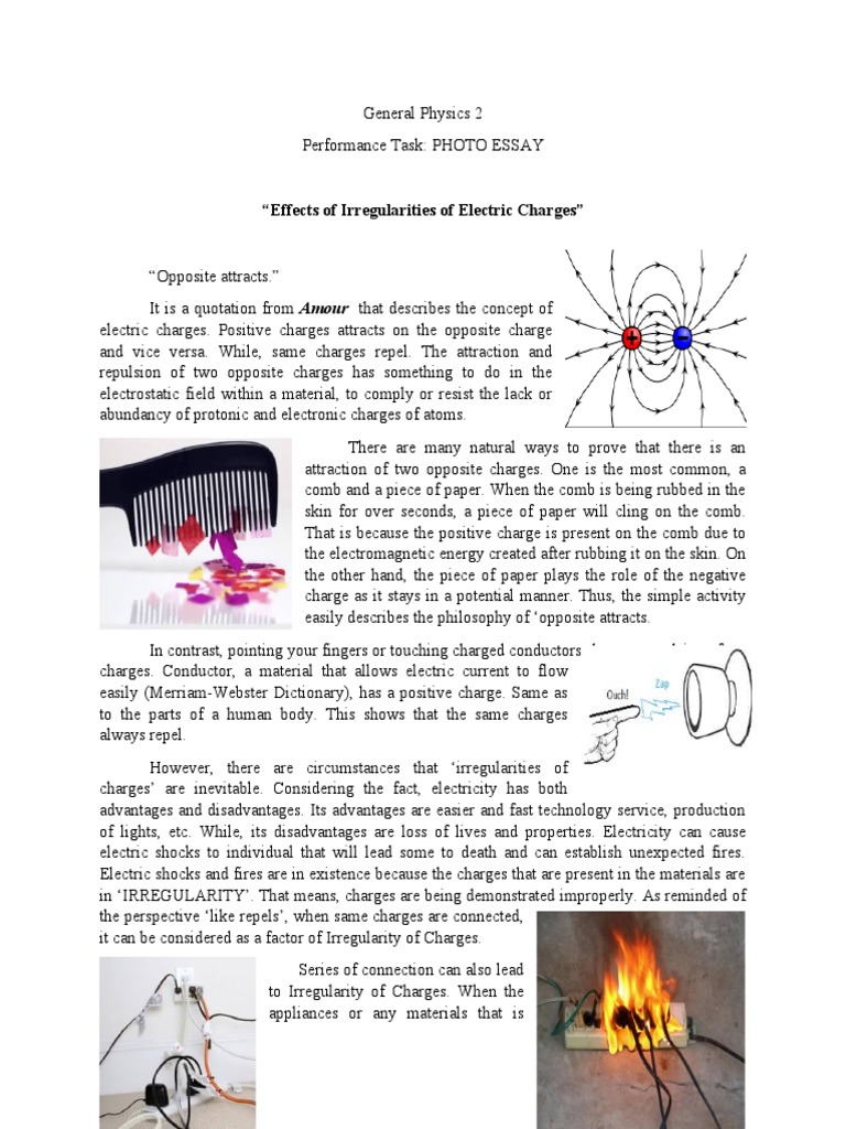 Effects of Irregularities of Electric Charges | PDF | Electric Charge ...