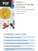 Chapter 7 Work Design and Measurement | PDF | Employment | Economies
