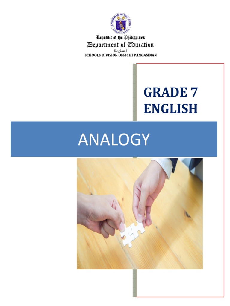 Analogy: Grade 7 English | Download Free PDF | Analogy | Reading ...
