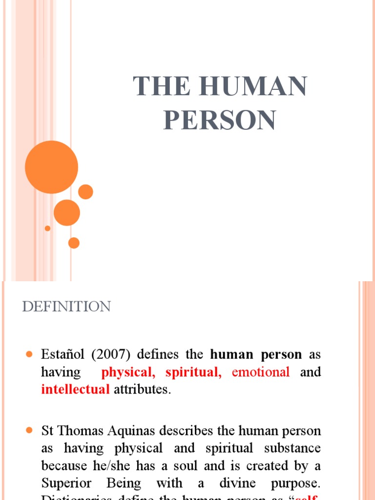 Attributes of the Human Person | PDF | Reason | Rationality