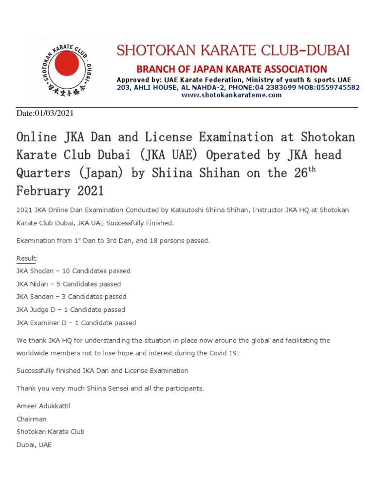 Jka Online Examination Report | PDF
