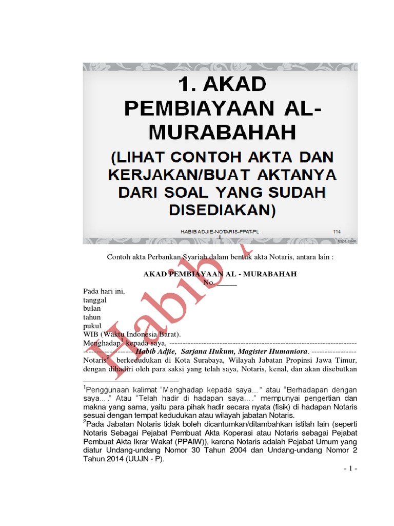 01 - Murabahah | PDF