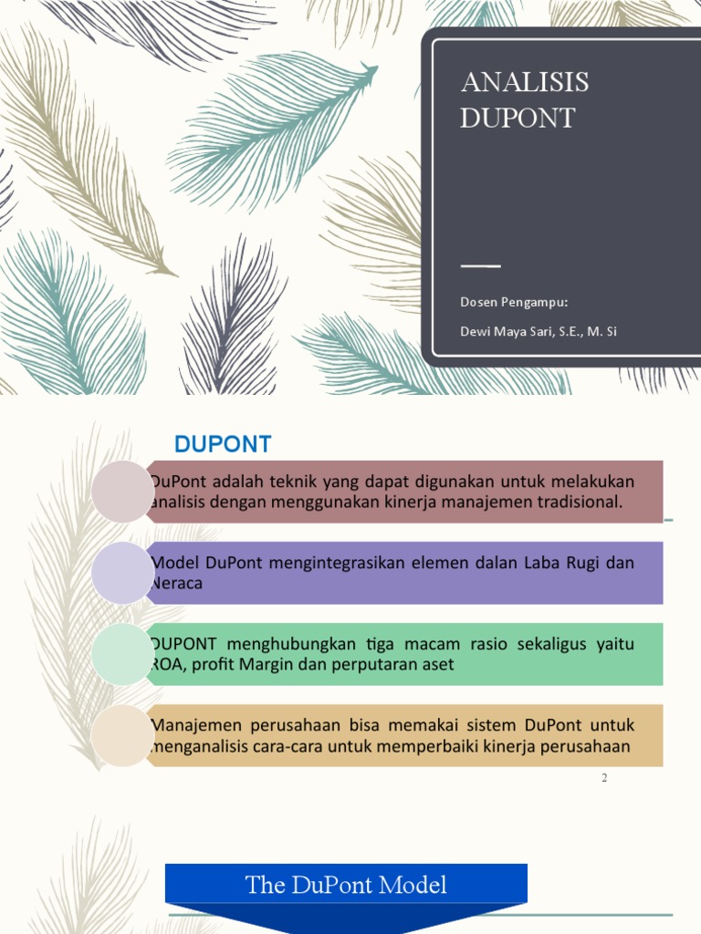 Chapter 9 ANALISIS DUPONT | PDF | Bisnis | Pengelolaan Keuangan & Uang