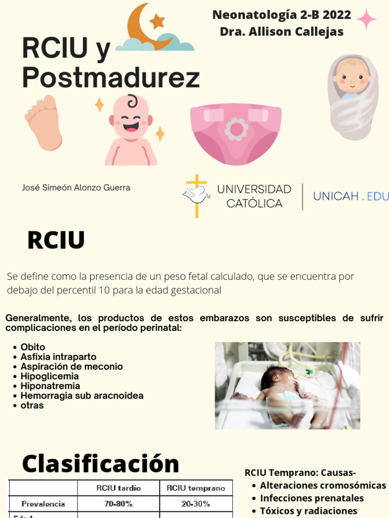 RCIU y Postmadurez | PDF | El embarazo | Parto
