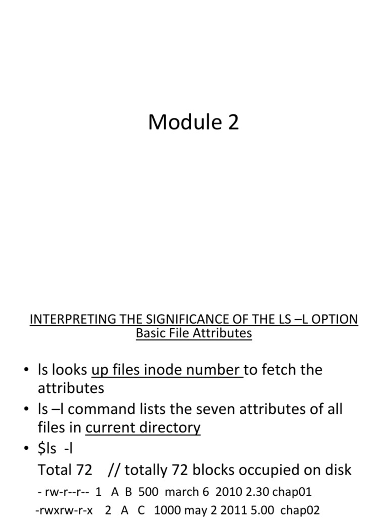 Understanding File Attributes And Permissions In Linux Using The Ls Command Pdf Computer