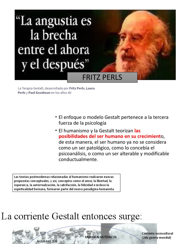 Fritz Perls | PDF | Terapia Gestalt | Sicología