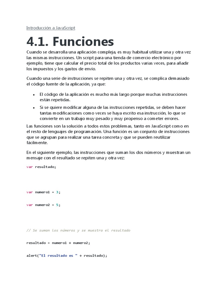 Funciones Avanzadas en Javascript | PDF | Tecnología