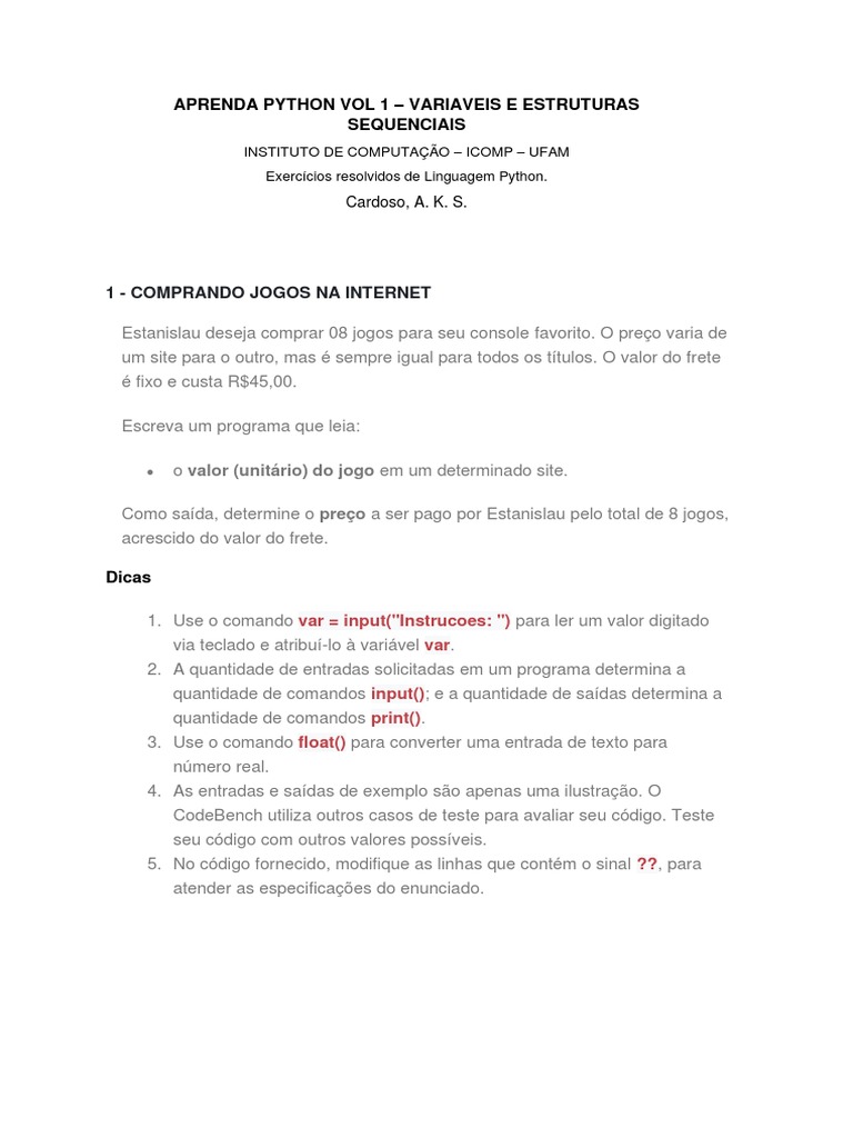 Aprenda Python Vol 1 | PDF | Triângulo | Objetos matemáticos