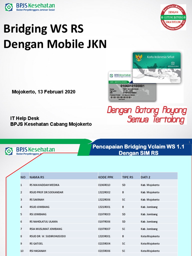 Evaluasi Bridging Vclaim Mobile JKN | PDF | Pengelolaan Keuangan & Uang