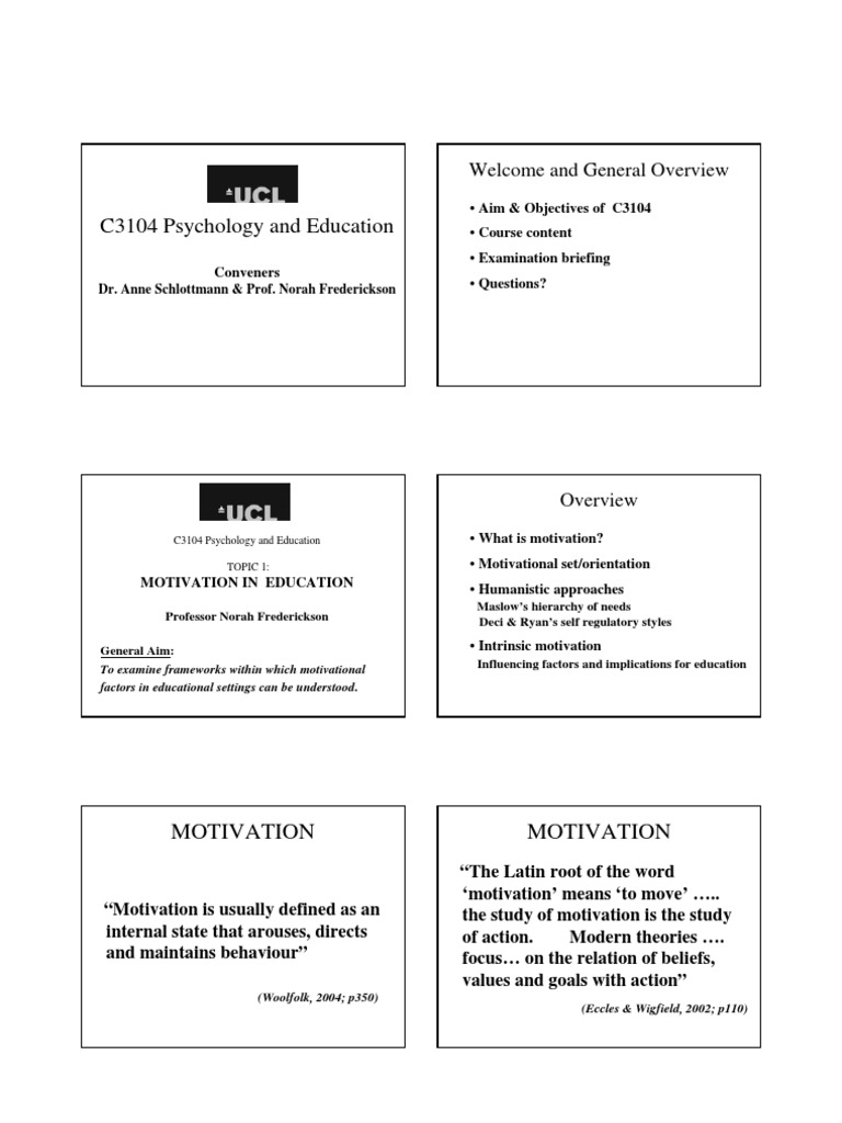 Lect1 Slides An Introduction To The Application of Psychology in ...