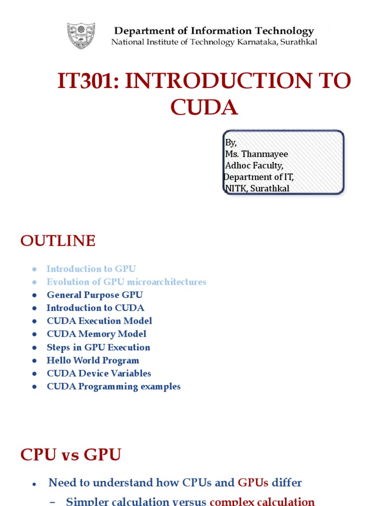 Gpu Cuda Part2 | PDF | Graphics Processing Unit | Parallel Computing