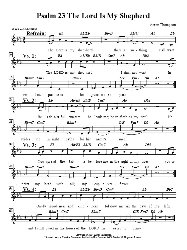 The Lord Is My Shepherd | PDF | Old Testament Books | Works Of ...