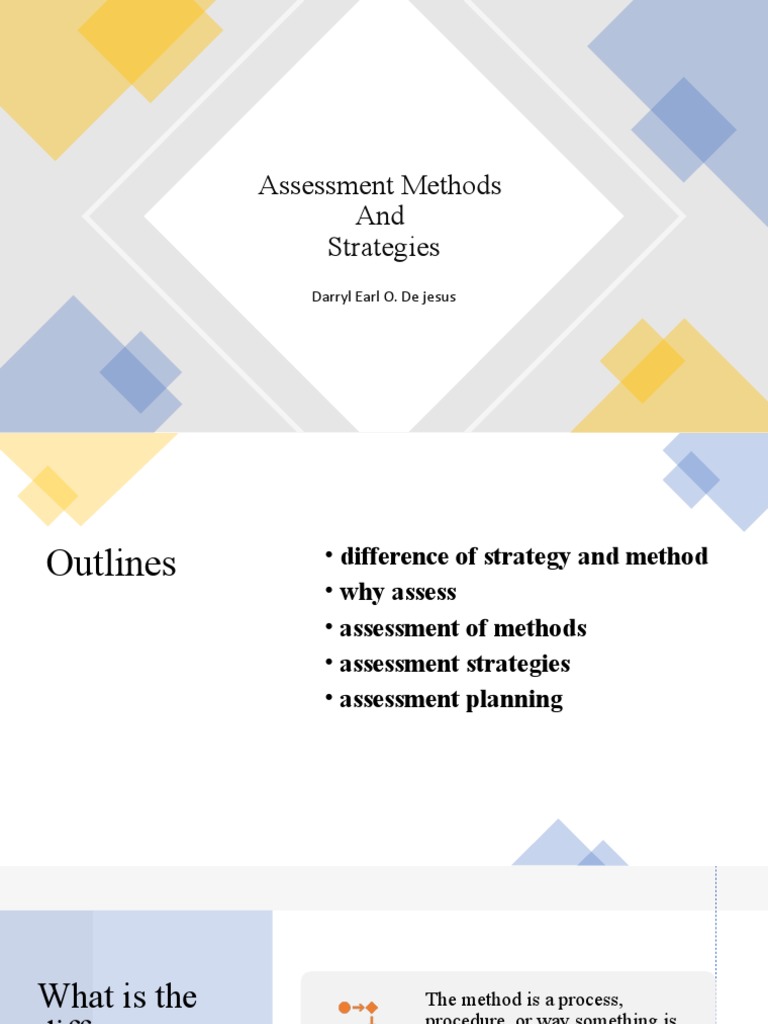 Assessment Methods | PDF