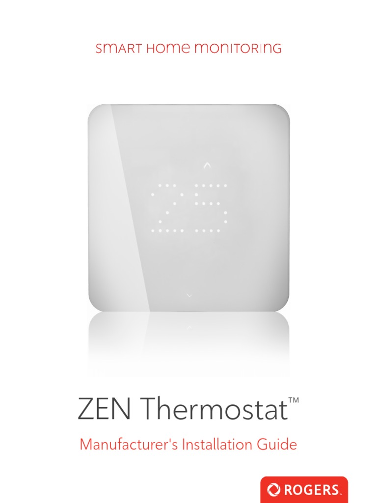 ZEN Thermostat: Manufacturer's Installation Guide | PDF | Thermostat ...
