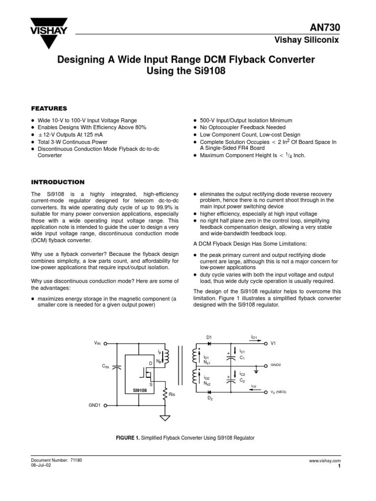 DCM Flyback | PDF | Rectifier | Inductance