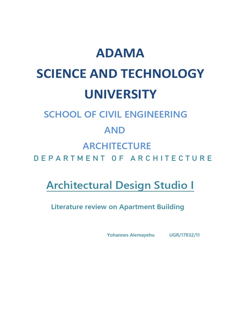 Literature Review On Apartment Building | PDF | Apartment | Ventilation ...