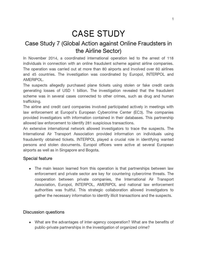 Case Study | PDF | Cybercrime | Organized Crime
