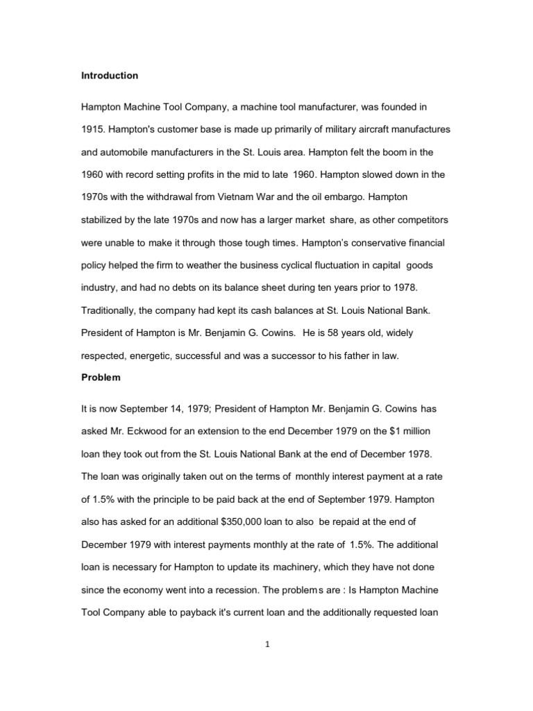 Hampton Case | PDF | Interest | Banks