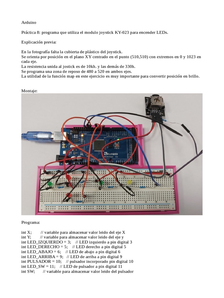 Arduino Práctica 8 | PDF | Informática | Ciencias de la Computación