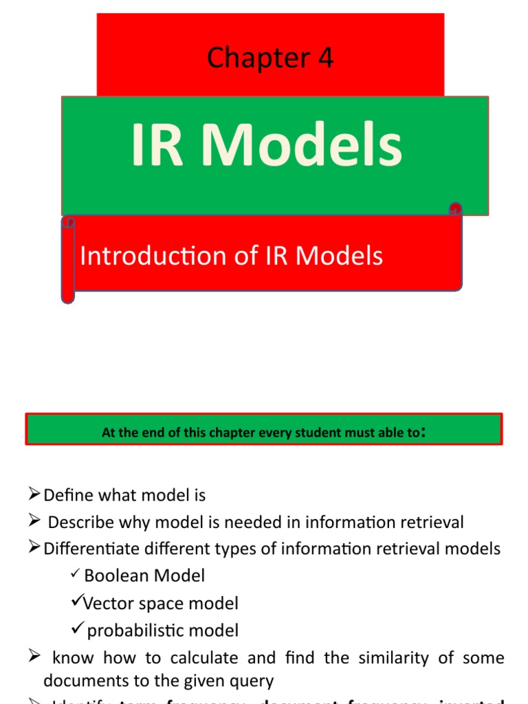 Introduction of IR Models | Download Free PDF | Information Retrieval ...