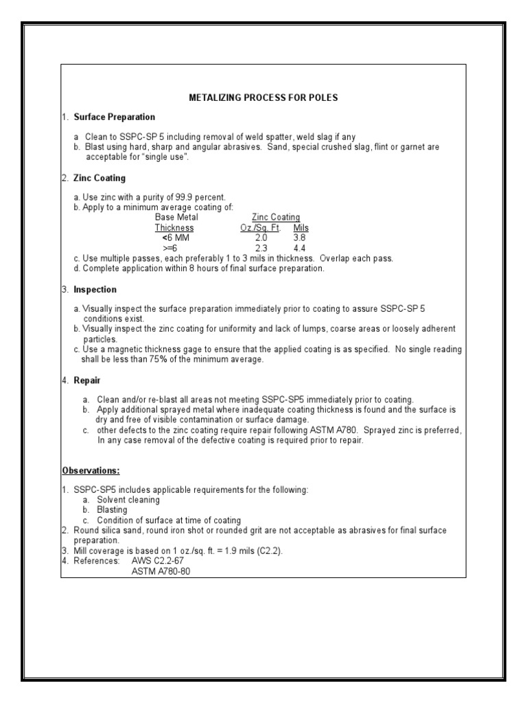 Metalizing Process | PDF