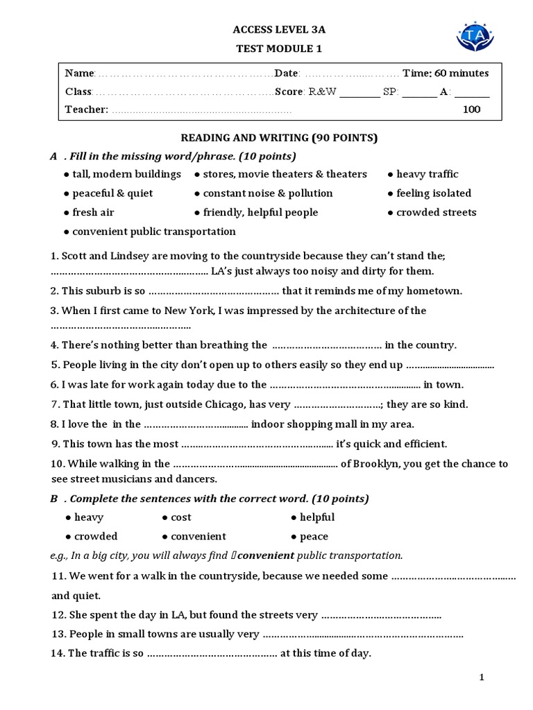 Access 3a-1 TL | PDF | Syntax | Linguistics