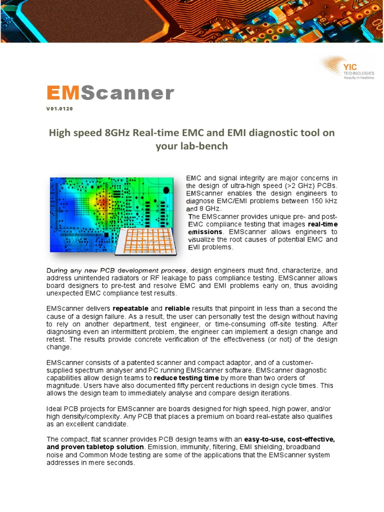 Scanner: High Speed 8Ghz Real-Time Emc and Emi Diagnostic Tool On Your ...