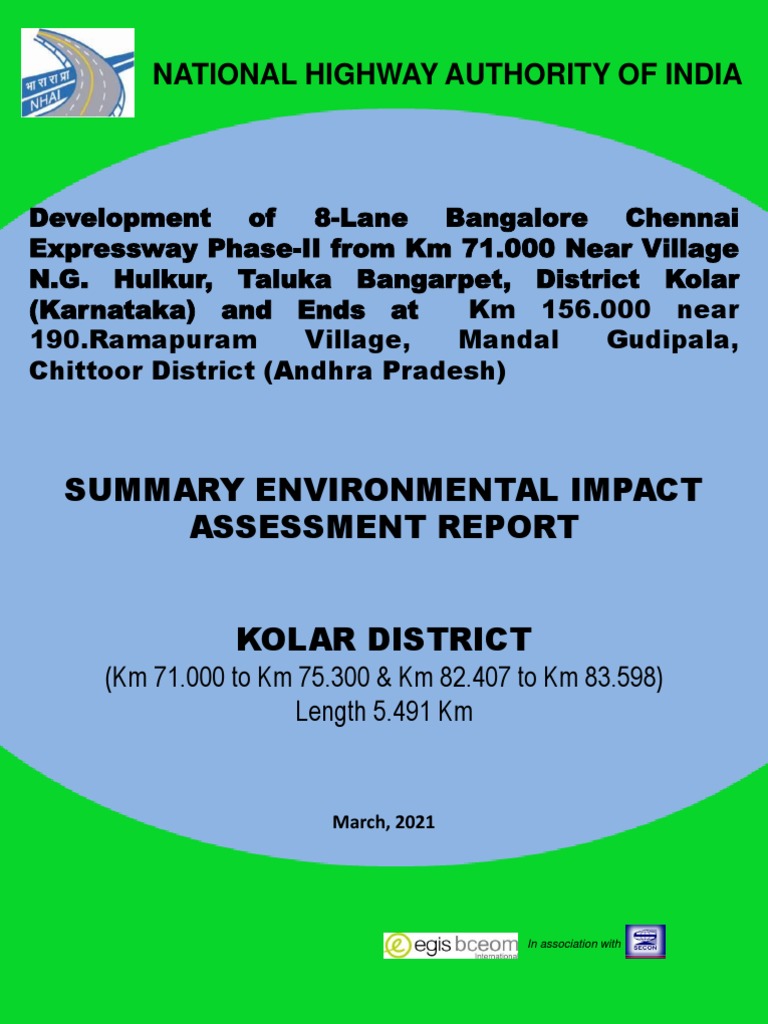Summary EIA BCE PH II KolarDist. English | PDF Summary EIA BCE PH II KolarDist. English | PDF