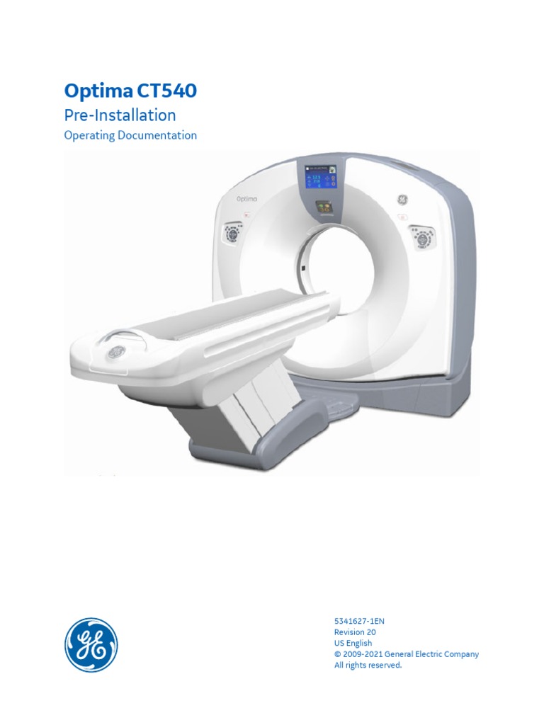 5341627-1EN Rev 20 Optima CT540 Pre-Installation Operating ...