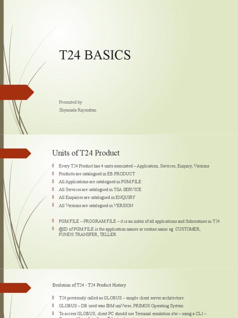 t24 Basics | PDF | Command Line Interface | Computer File
