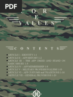 Afp Core Values | PDF | Value (Ethics) | Courage
