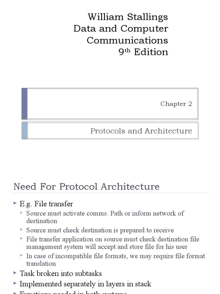 William Stallings Data and Computer Communications 9 Edition | PDF ...