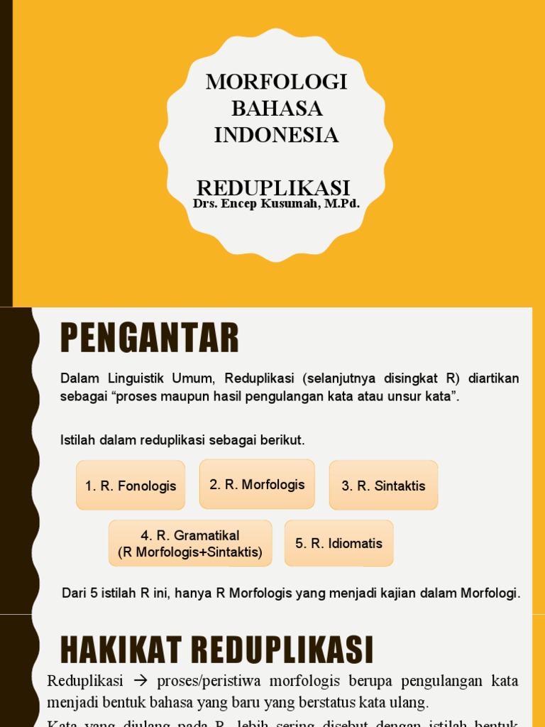 Morfologi Reduplikasi | PDF