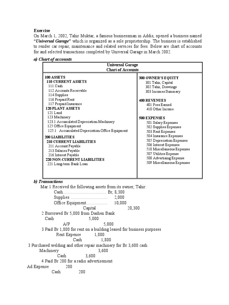 Universal Garage Accounting Transactions | PDF | Expense | Banks