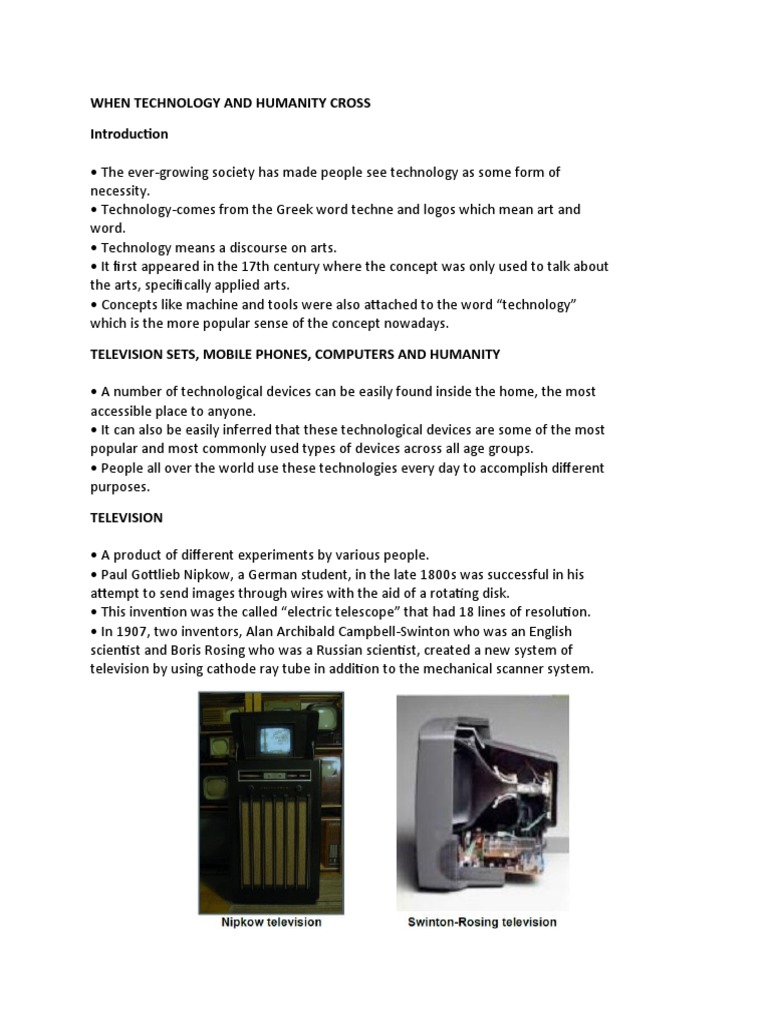 When Technology and Humanity Cross | PDF