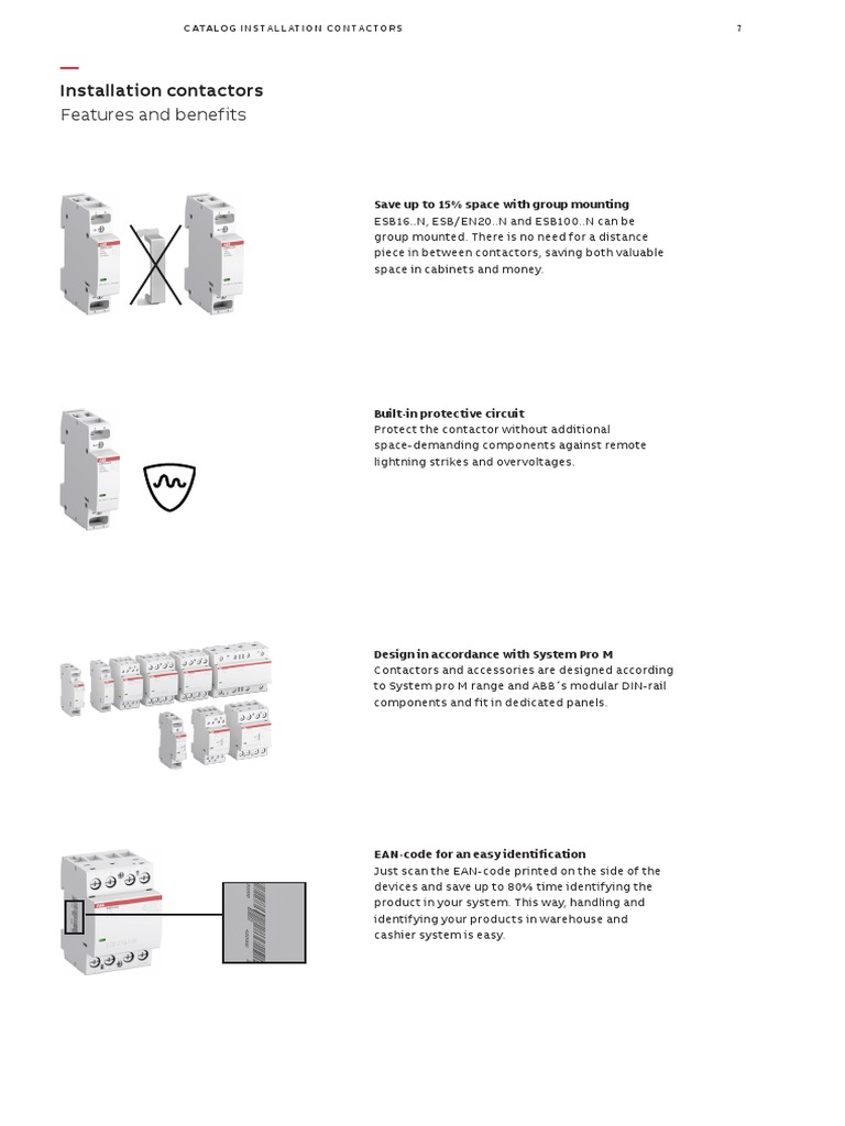 Abb Contactor Sheet-3 | PDF | Switch | Electrical Engineering