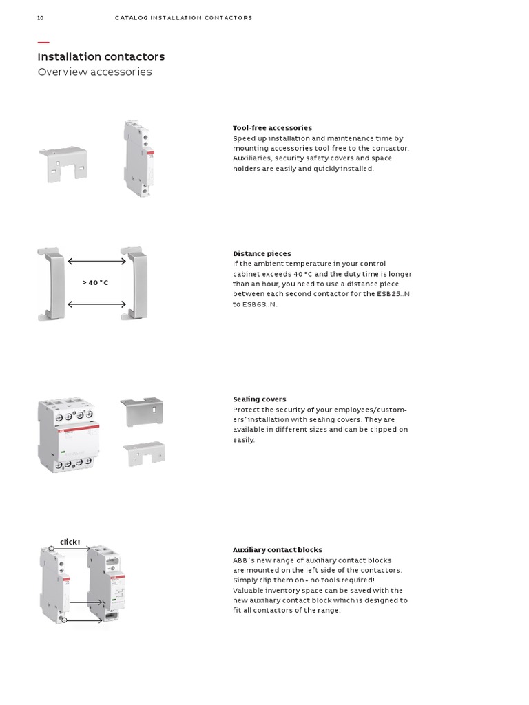 Abb Contactor Sheet-4 | PDF | Electronics | Electrical Engineering