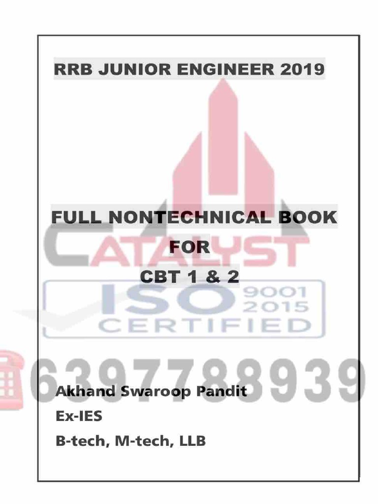Catalyst RRB Book | PDF